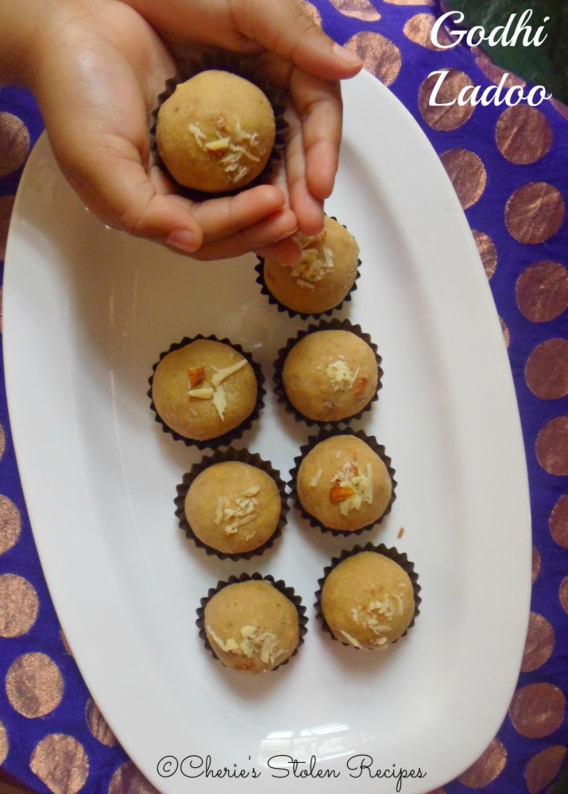 Cherie's Stolen Recipes: Godhi Ladoo / Wheat flour Ladoo - Krishna ...
