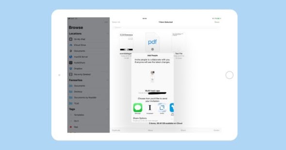 Ipad Apps Buzz Sharing Files In The Ios Files Application 11