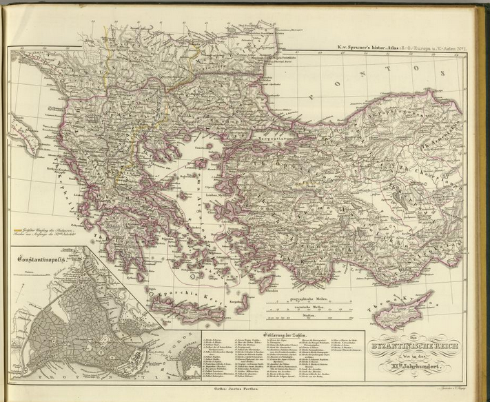 Two Old Maps of the Byzantine Empire Online