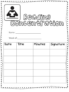 Classroom Freebies Too: Reading Concentration