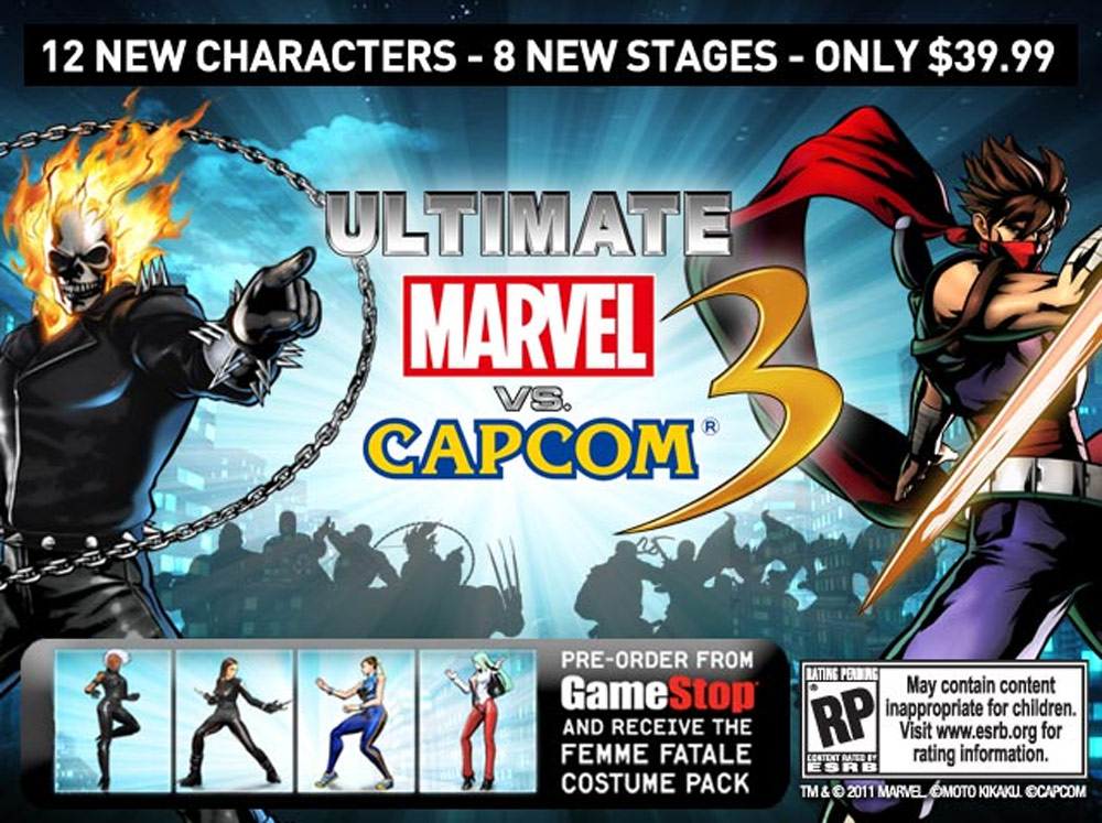 Ultimate Marvel Vs Capcom 3 Character Select