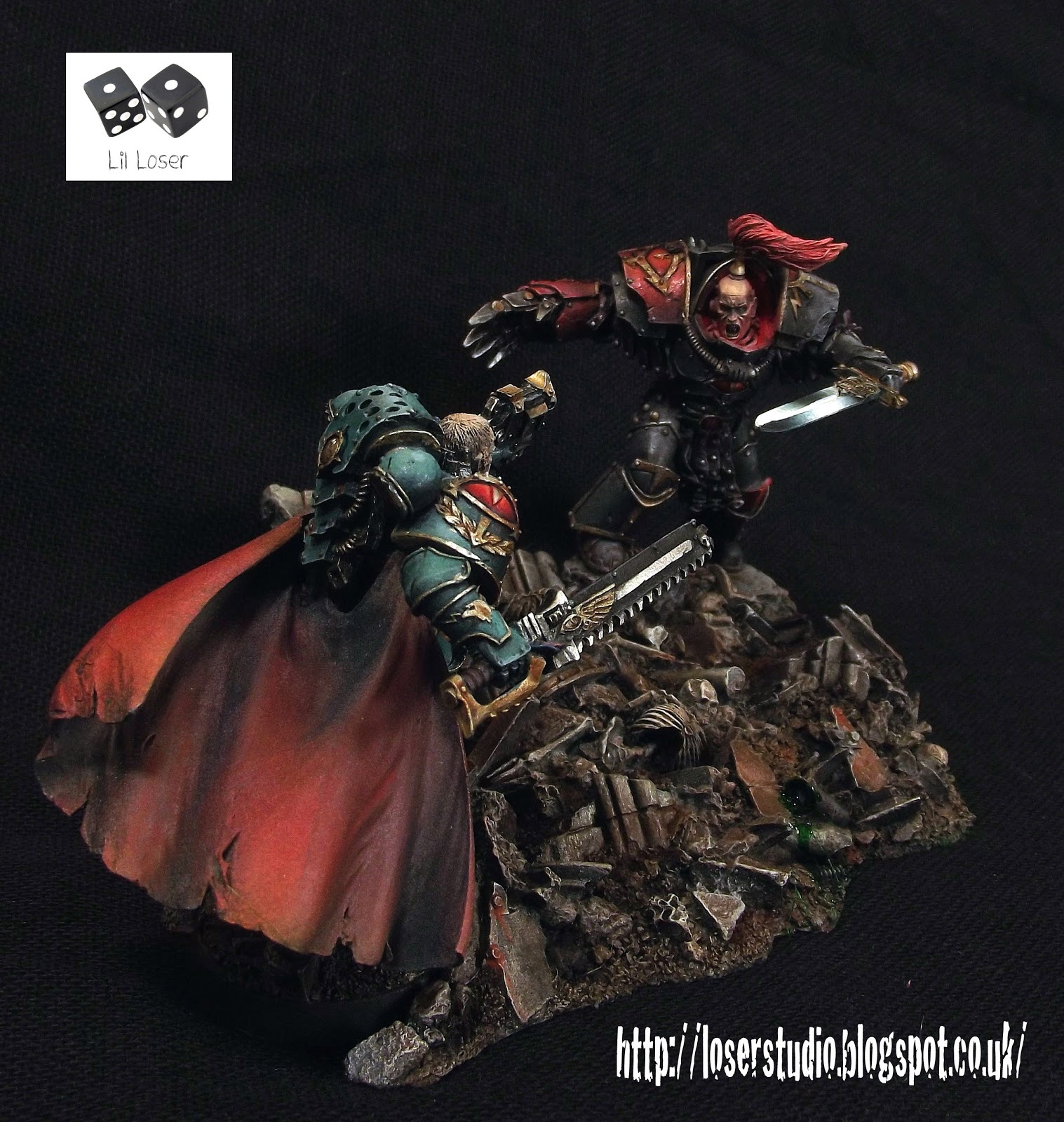 "For all you know is a heap of broken images". Abaddon vs. Loken ...