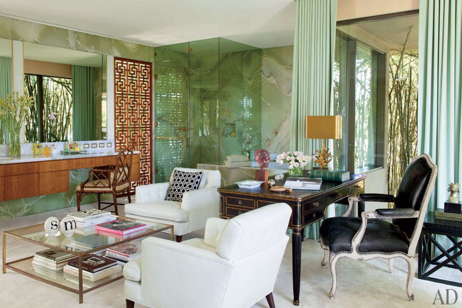 real life is elsewhere: steven meisel's midcentury home