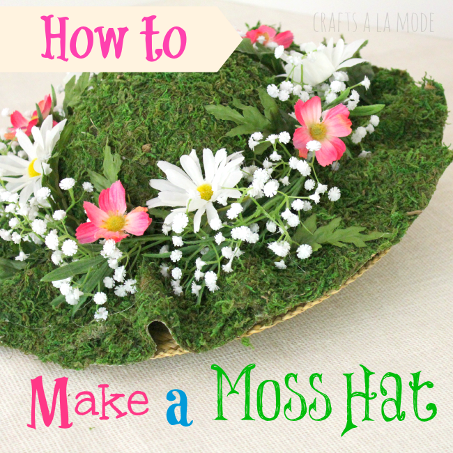 How to Make a Green Moss Hat - Crafts a la mode