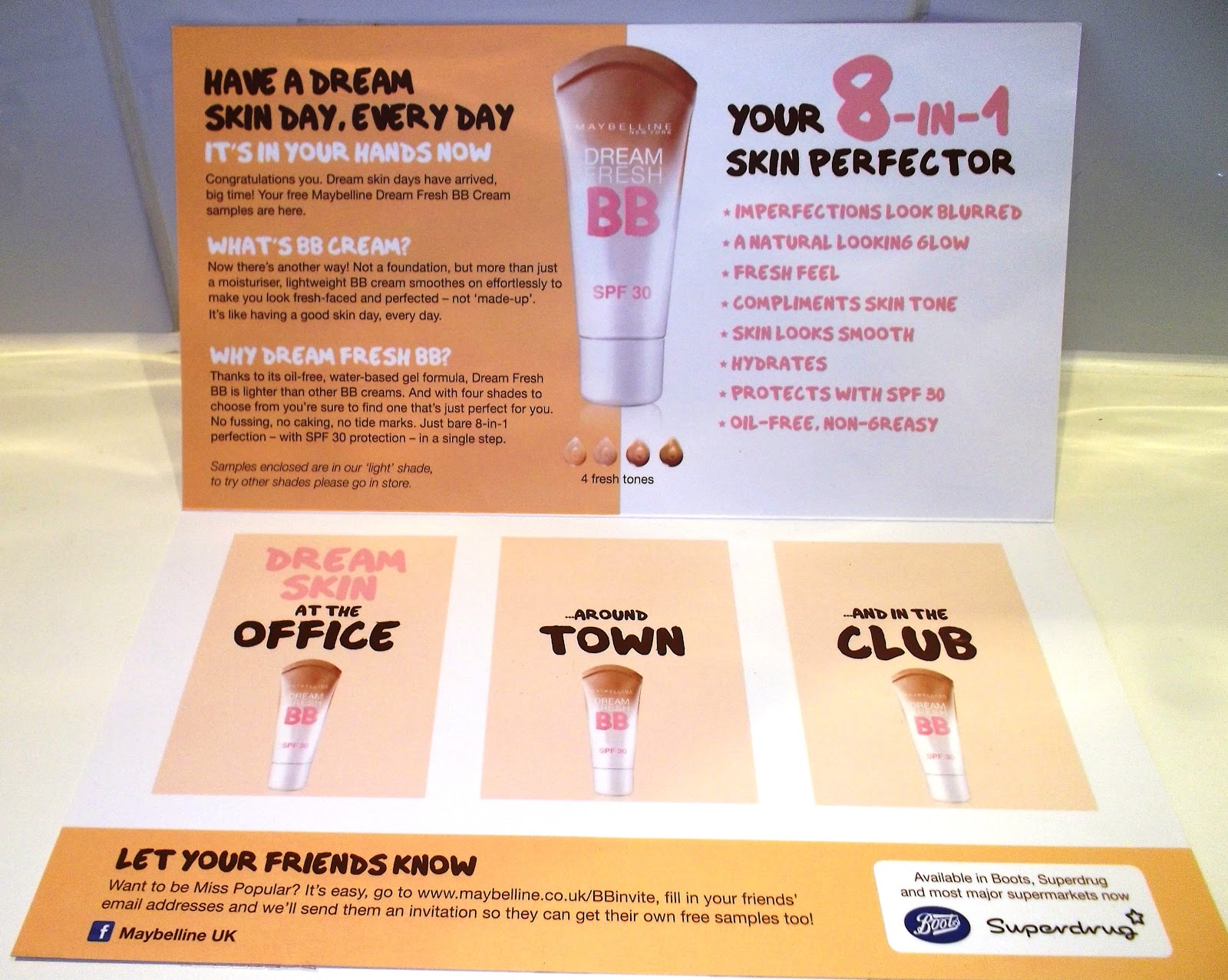 Maybelline Dream Fresh BB Cream Sample Review - Sophie Rose