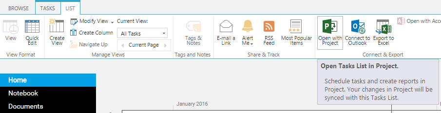 More SharePoint: Syncing fields from Project Pro to SharePoint Online