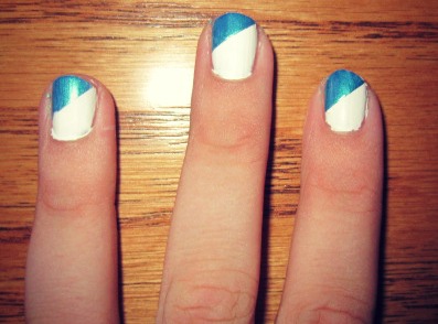 It's Just Me: DIY Slanted Nails