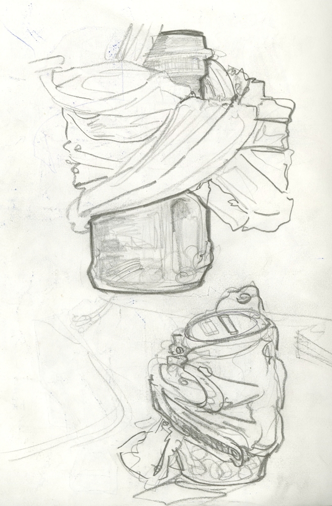 Jabari Cook Art: Sketchbook: Wrapped Object