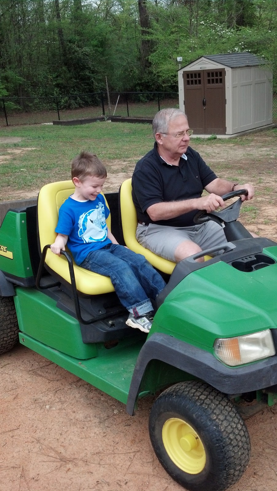 2 Katies: Golf Cart vs Gator Tractor