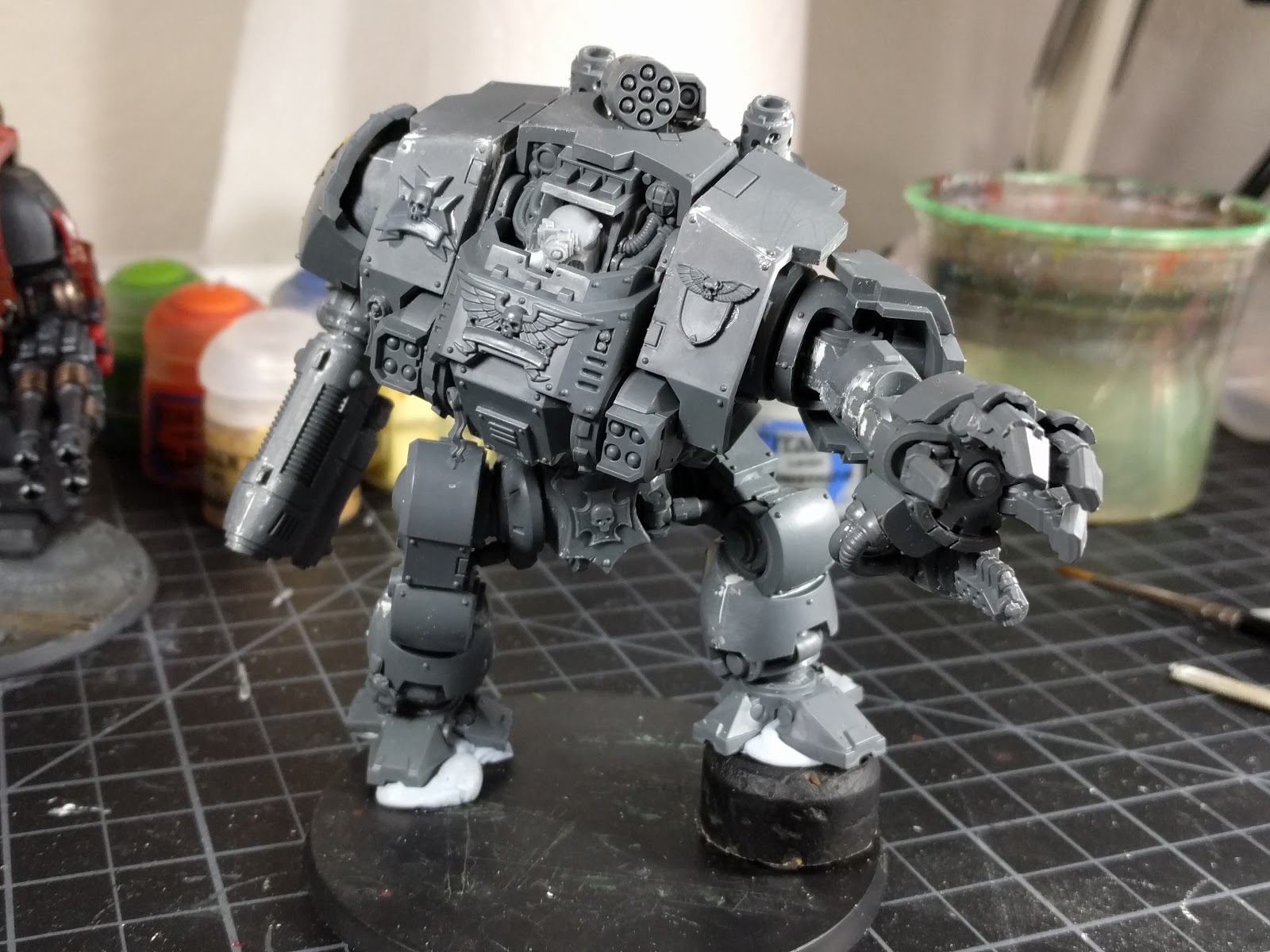 Necron Army Work in Progress pics: Converted Redemptor Dreadnought