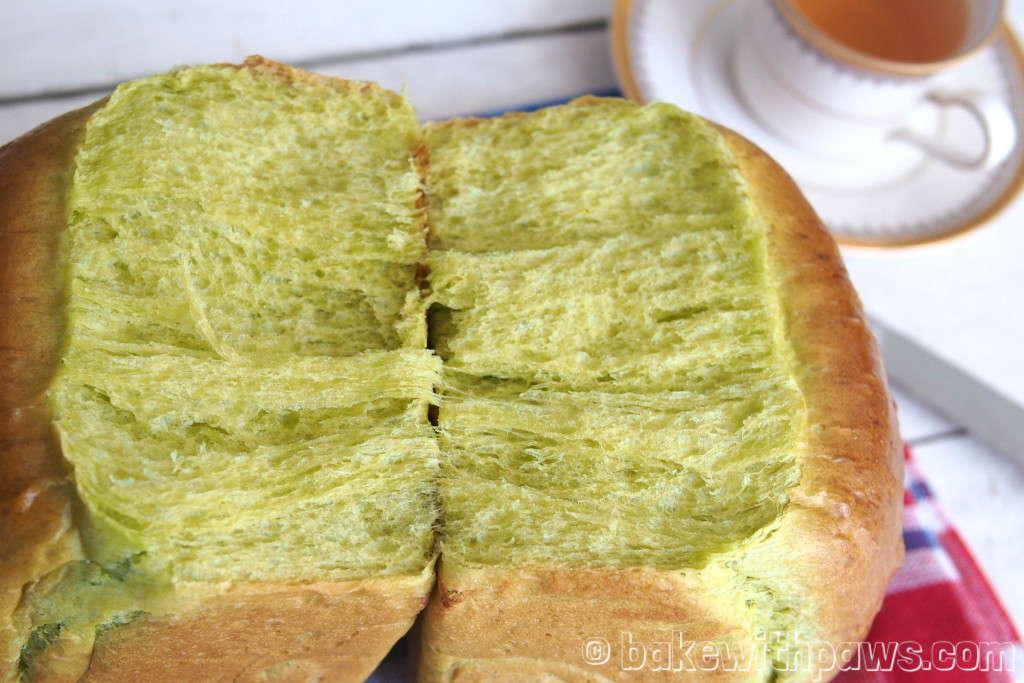 Pandan Killer Toast (One-time Proofing Bread) - BAKE WITH PAWS