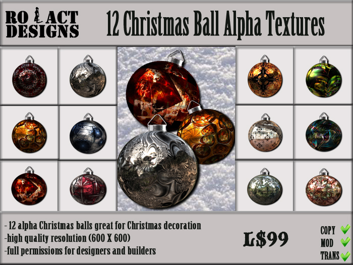 Ro!Act Designs: ..::RO!ACT::..DESIGNS Builder's Kit: 12 Christmas Balls ...