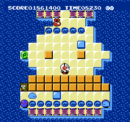 Retro Game Reviews: Kickle Cubicle (NES review)