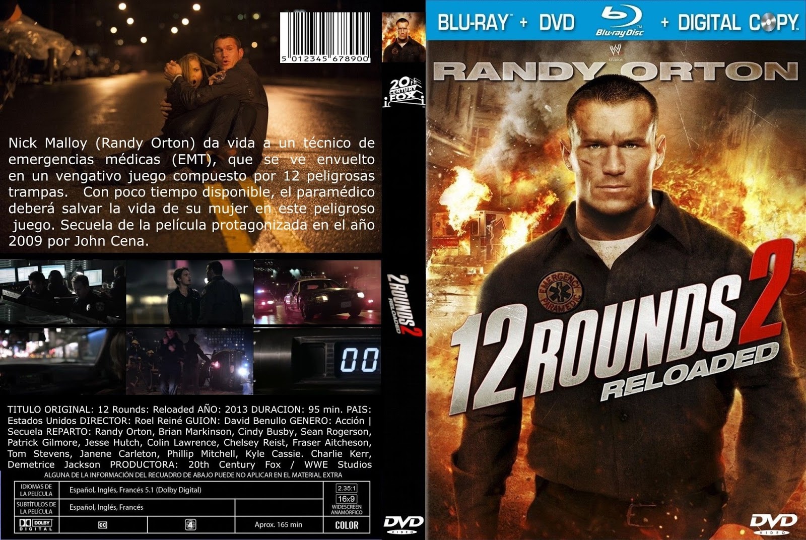 PELICULA 12 ROUNDS 2 RELOADED CARATULA COVER