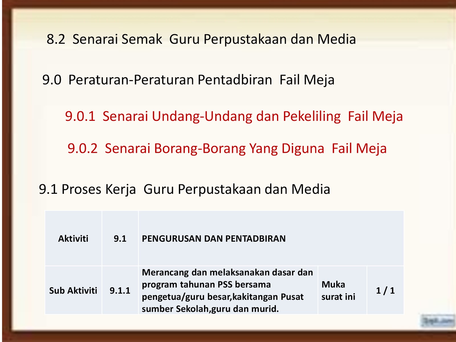Pusat Sumber STARS: FAIL MEJA GPM
