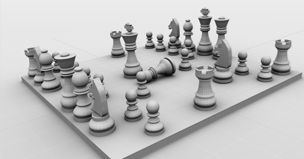Chess Board ,Maya Modelling