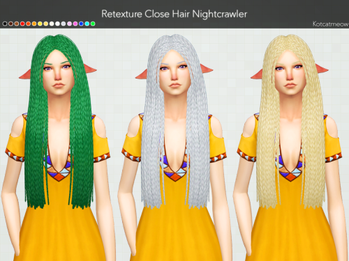 My Sims 4 Blog Nightcrawler Close Hair Clayified By Kotcatmeow