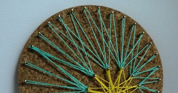 Library Arts: String Art on Cork!