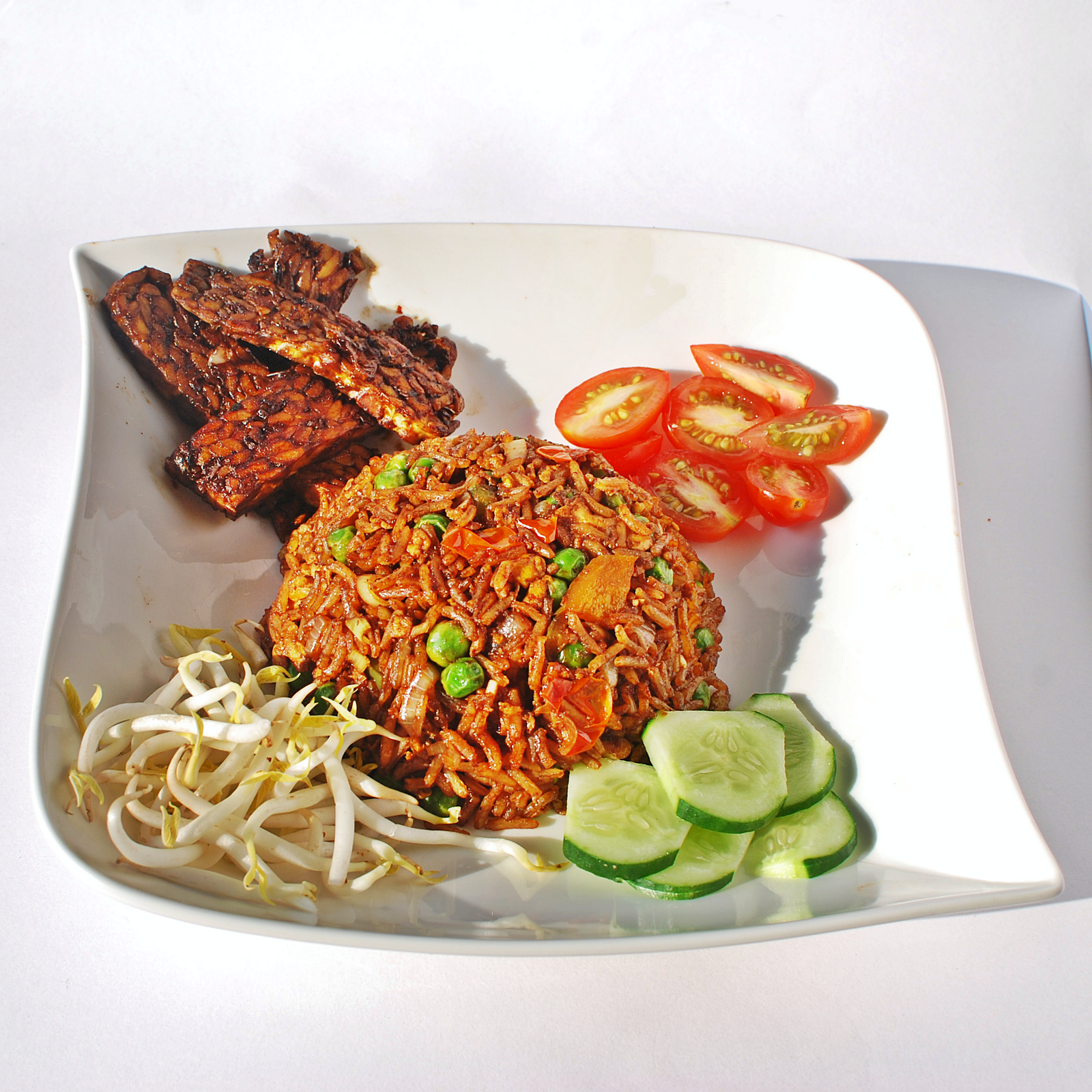 Free From The Three: Nasi Goreng with Sweet and Sticky Tempeh ...