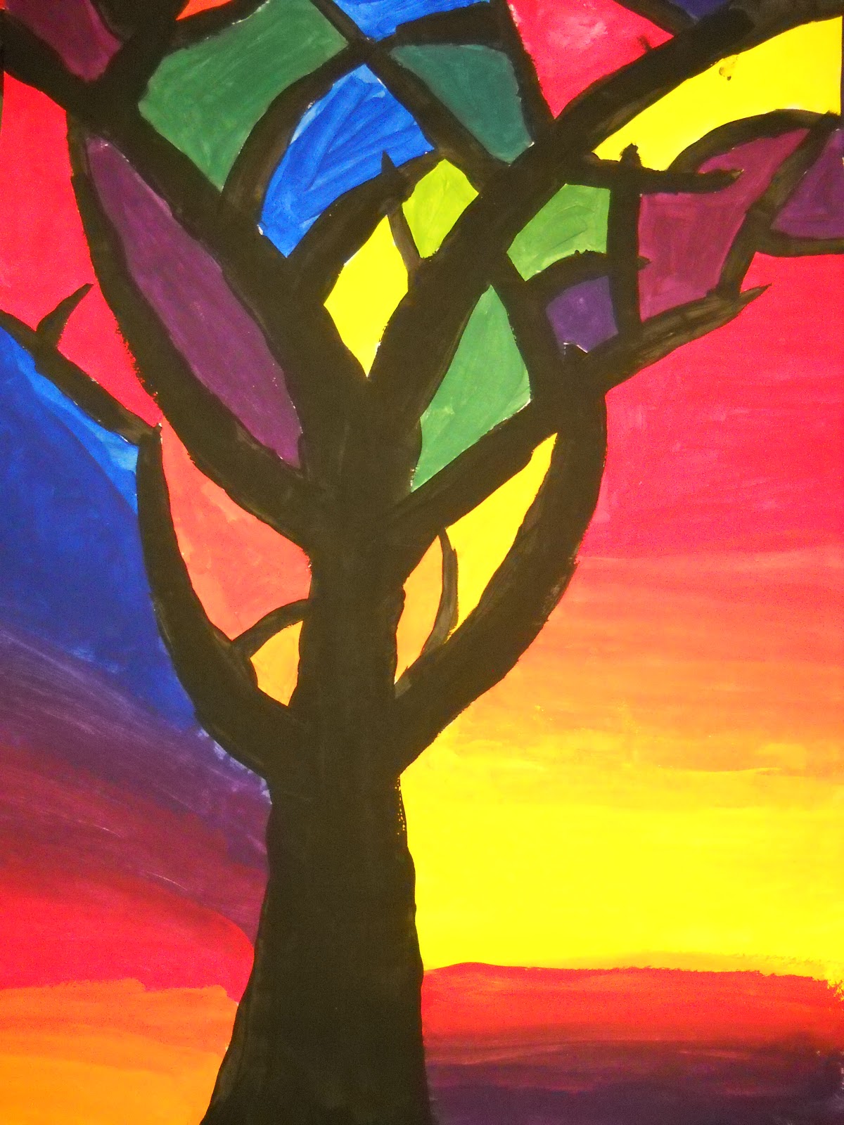 Teach Art and Create: Color Theory Trees
