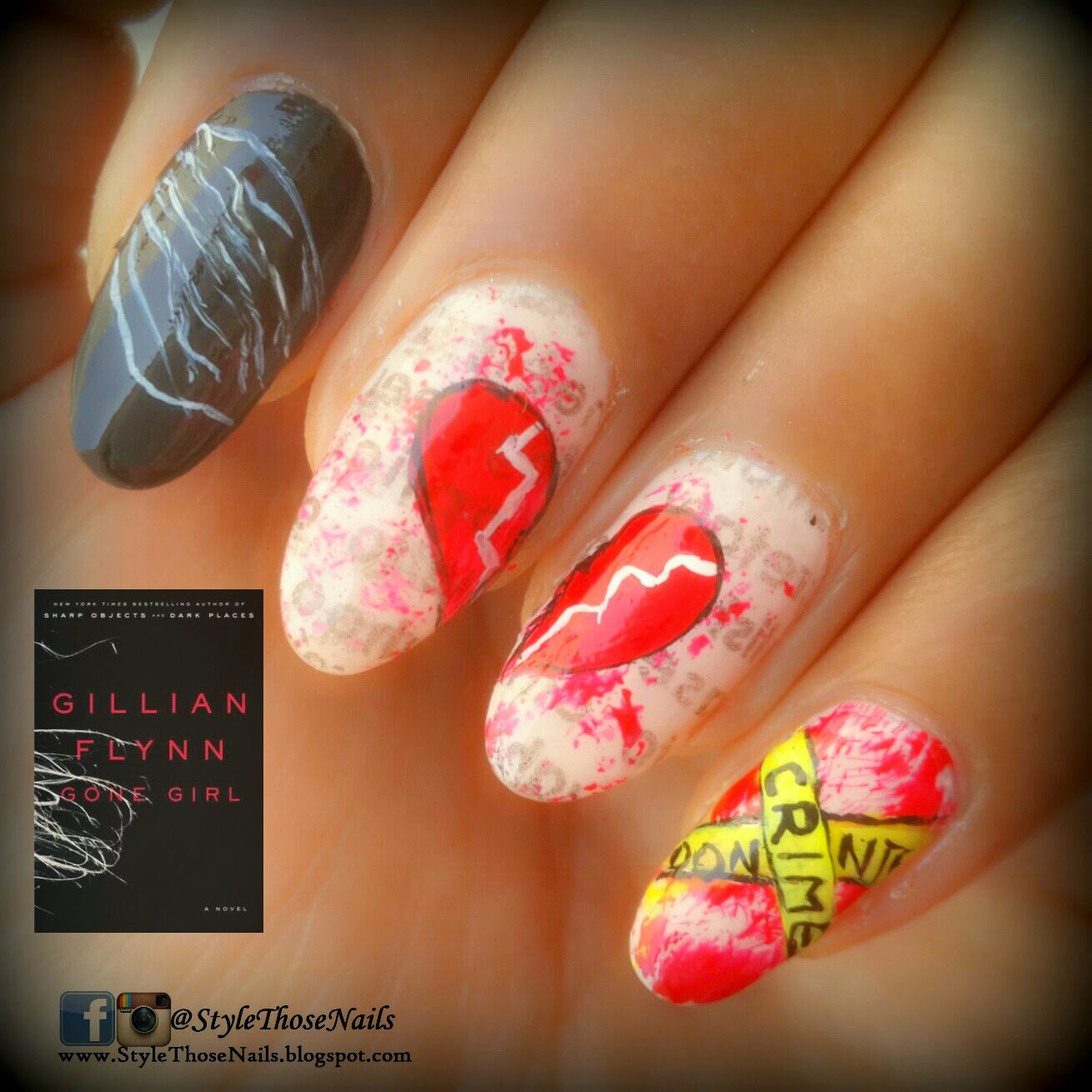 Style Those Nails: Gone Girl - Nails Inspired by Book.