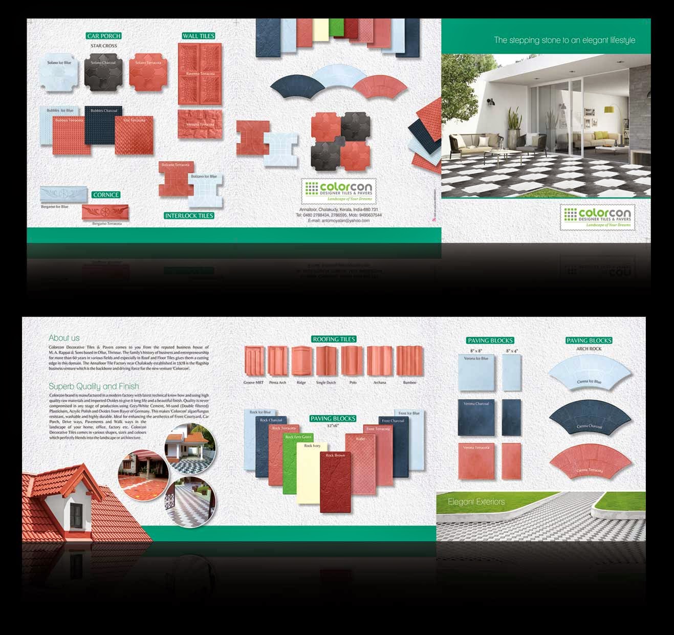 C & O ad-ventures: Brochure Design for Colorcon Decorative Tiles