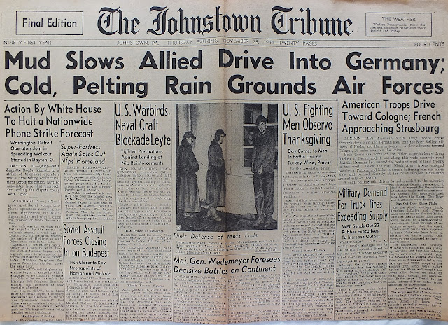 Vintage Johnstown: November 23, 1944: Mud Slows Allied Drive Into ...