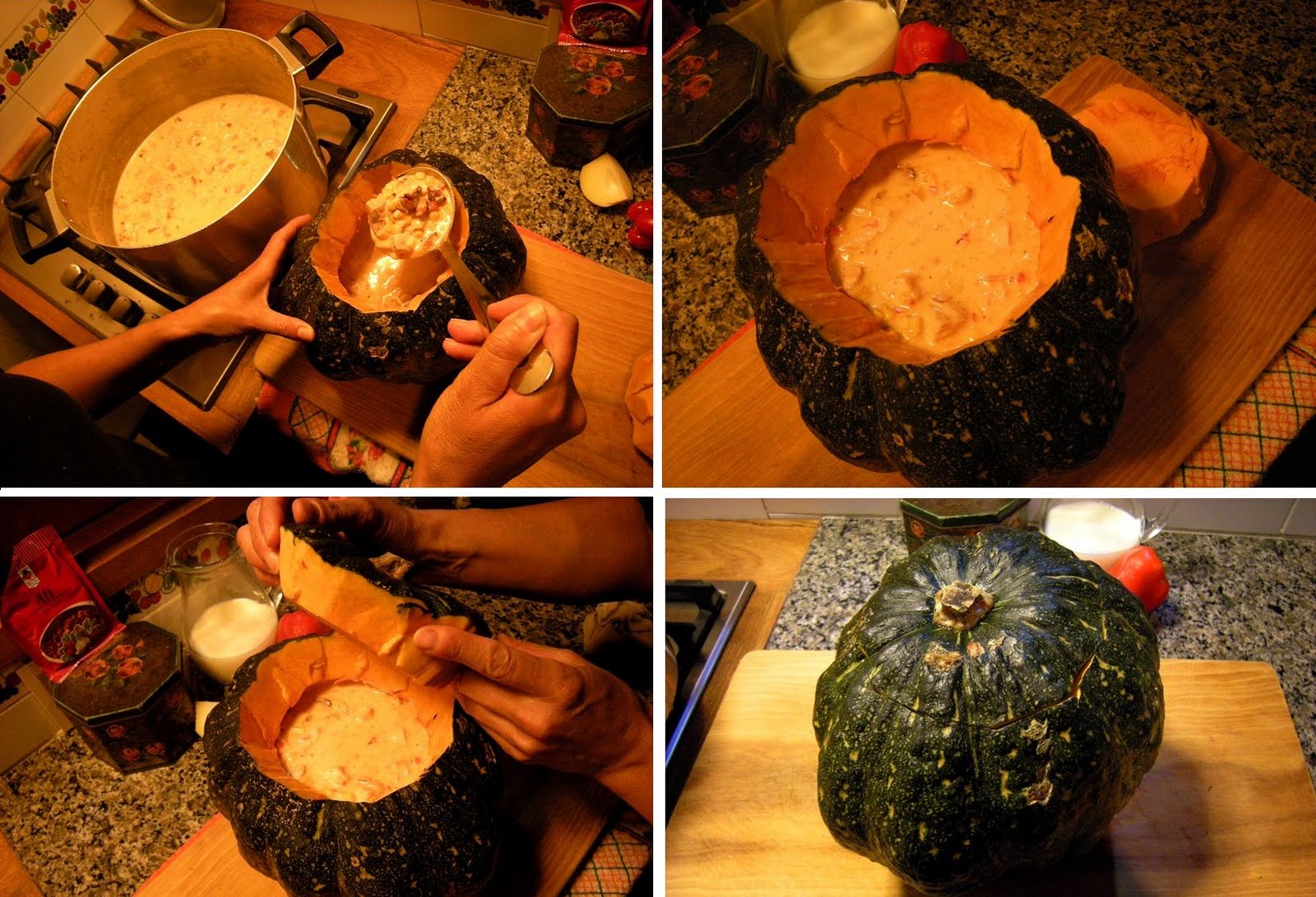 Puerto Cangrejo: Zapallo relleno / Stuffed squash