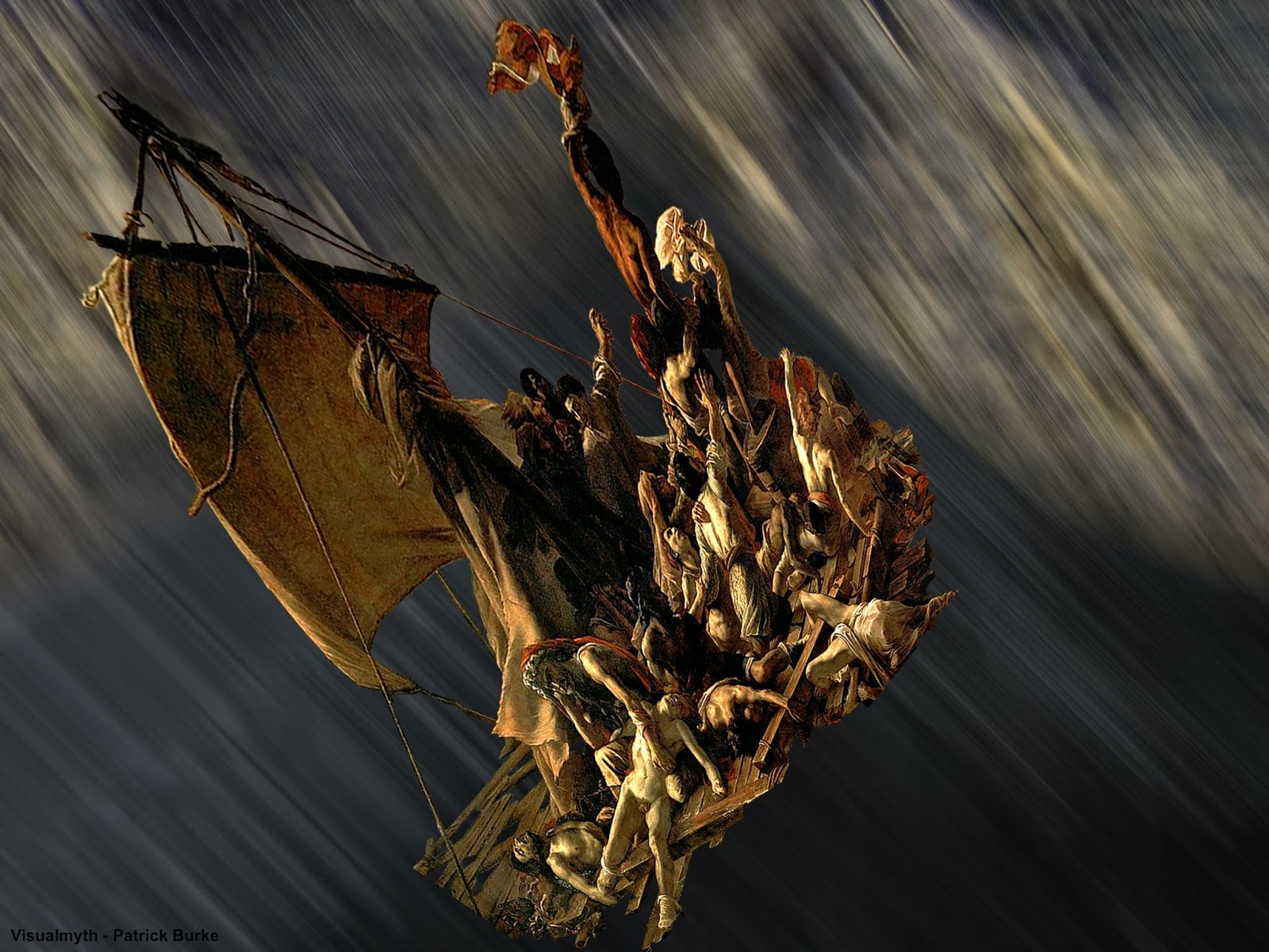 visualmyth: On The Raft Of Our Medusa - brief evolution - Visualmyth