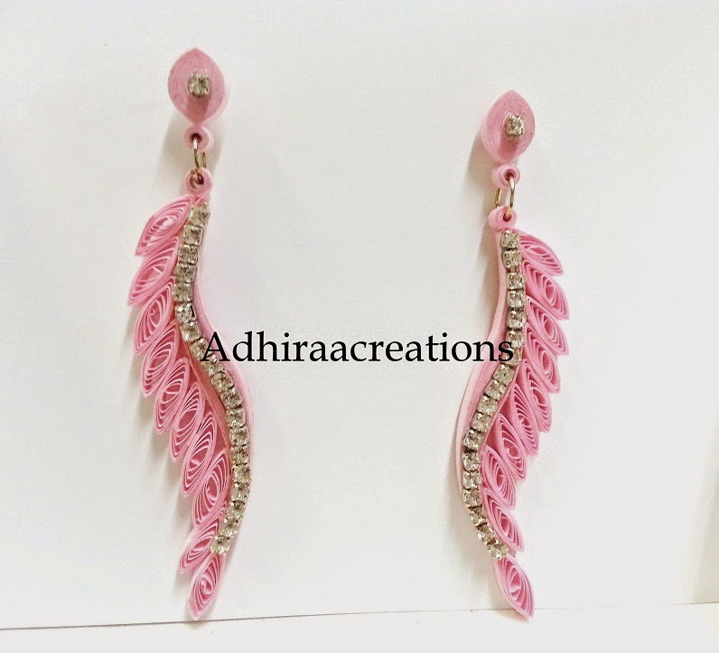 Adhiraacreations: Quilled earring