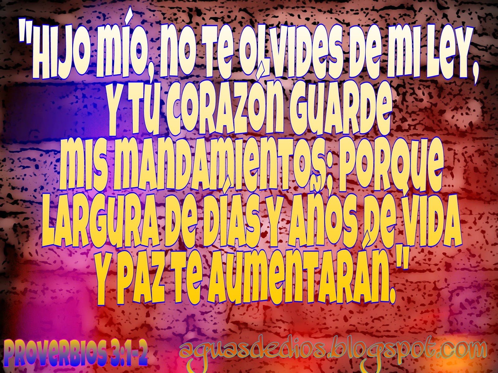 Compartamos la Palabra de Elohim: Hijo mío, no te olvides de mi ley, Y ...