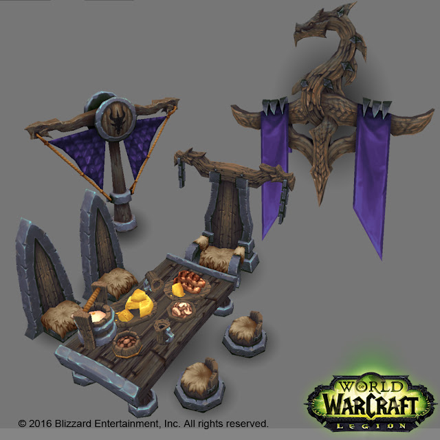 Peter K. Lee's Working space: WoW Legion prop art showcase