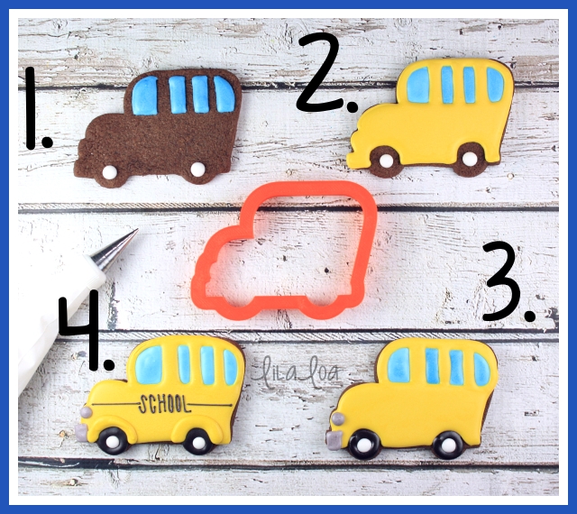 How to Make Decorated School Bus Sugar Cookies | Photpail