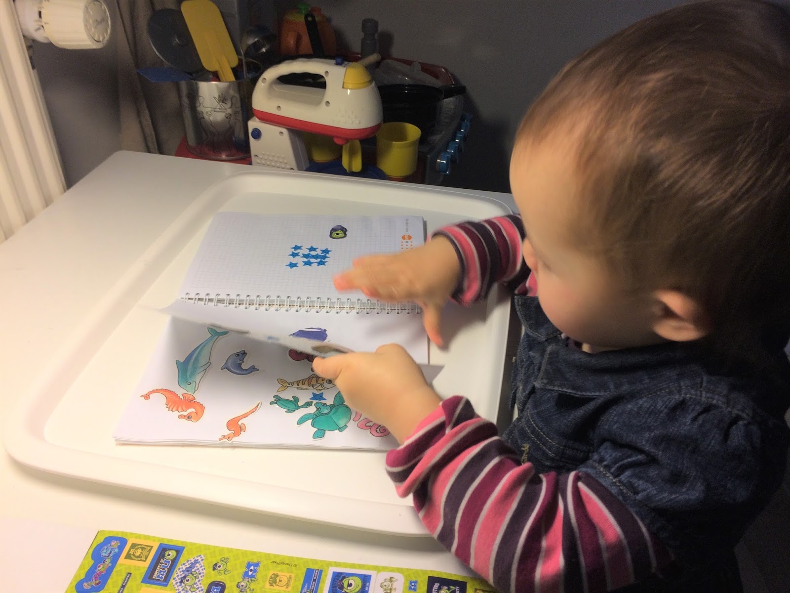 Family FECS: Montessori Activity: Pasting Stickers