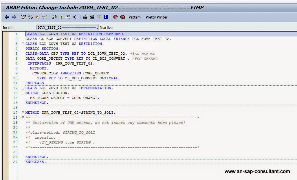 An Sap Consultant Abap Enhancement Framework Class Interface