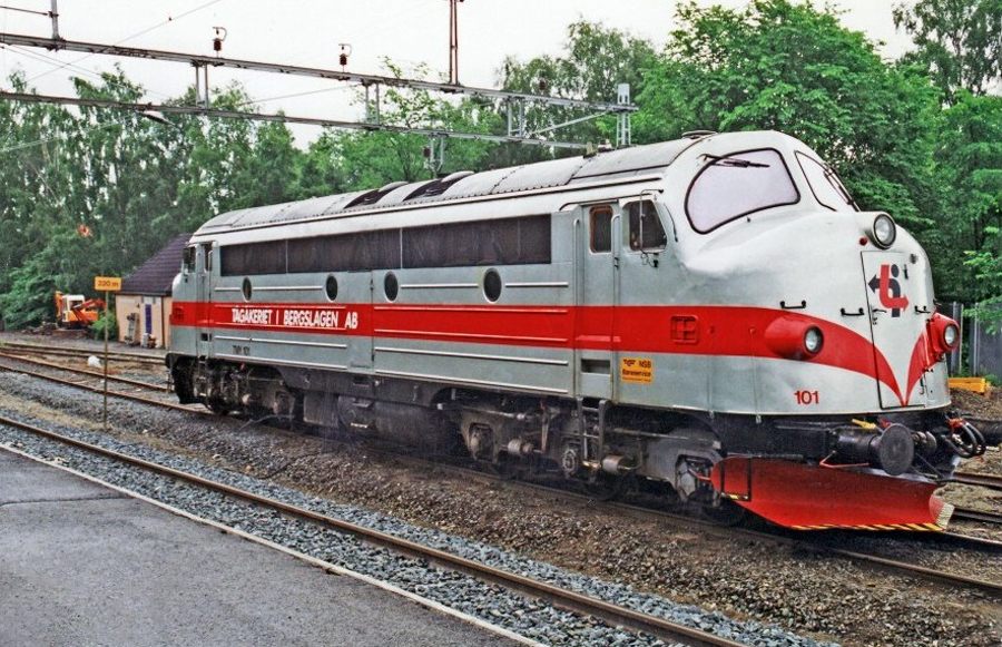 transpress nz: NSB Baneservice work train Nohab loco, Norway