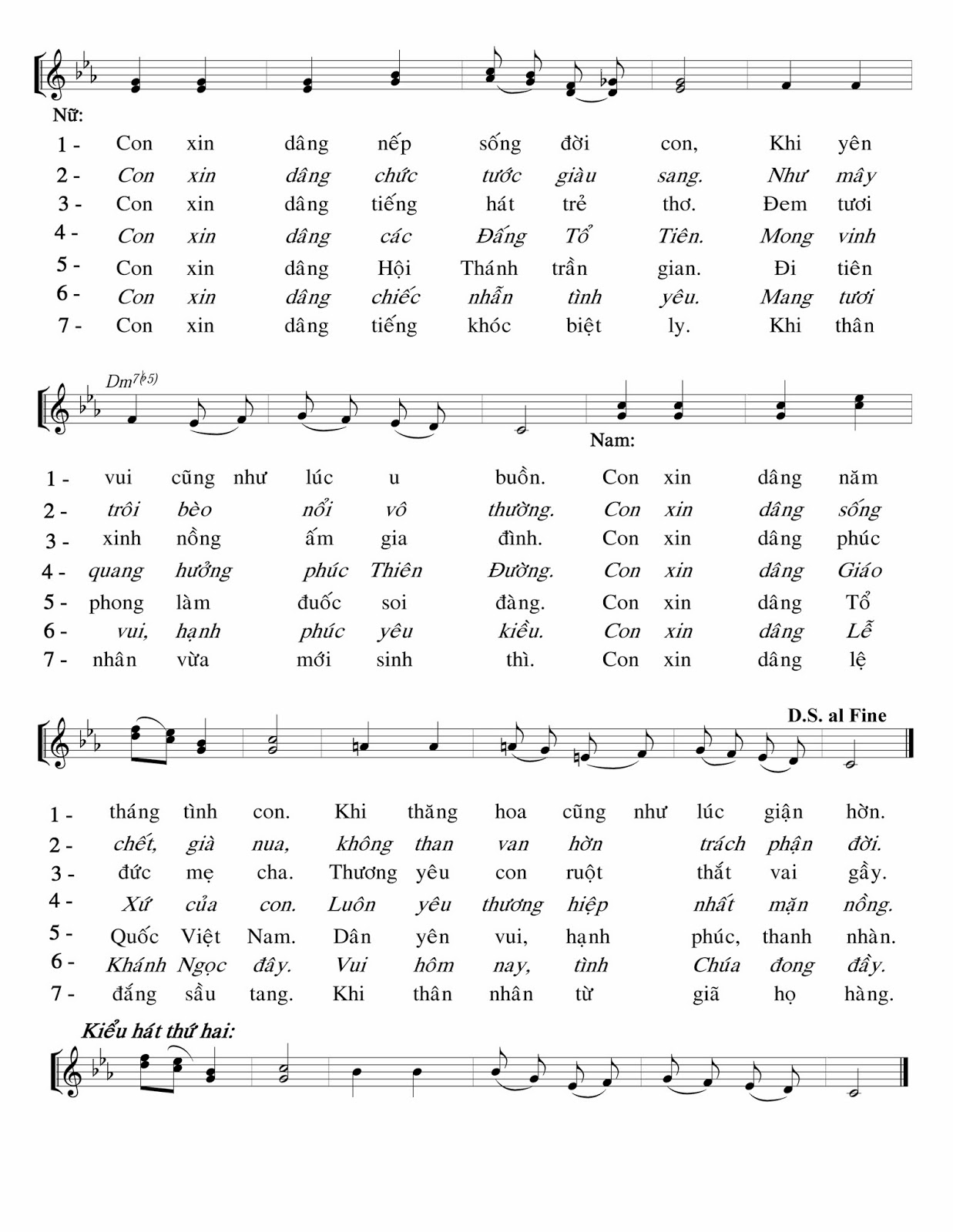 Ca Đoàn Augustino: Của lễ đời con dâng