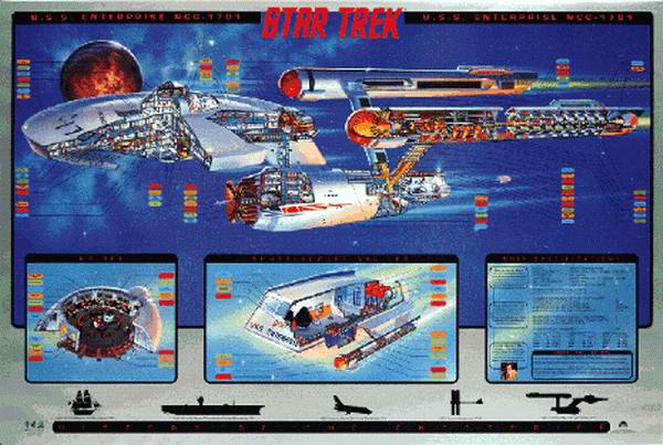 The Trek Collective: Slicing up the Enterprise - Cutaway Models and ...