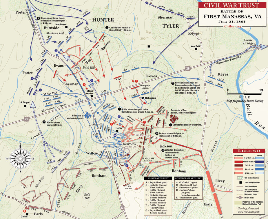 ONCE A CIVIL WAR: July 21, 1861---The First Battle of Bull Run (First ...