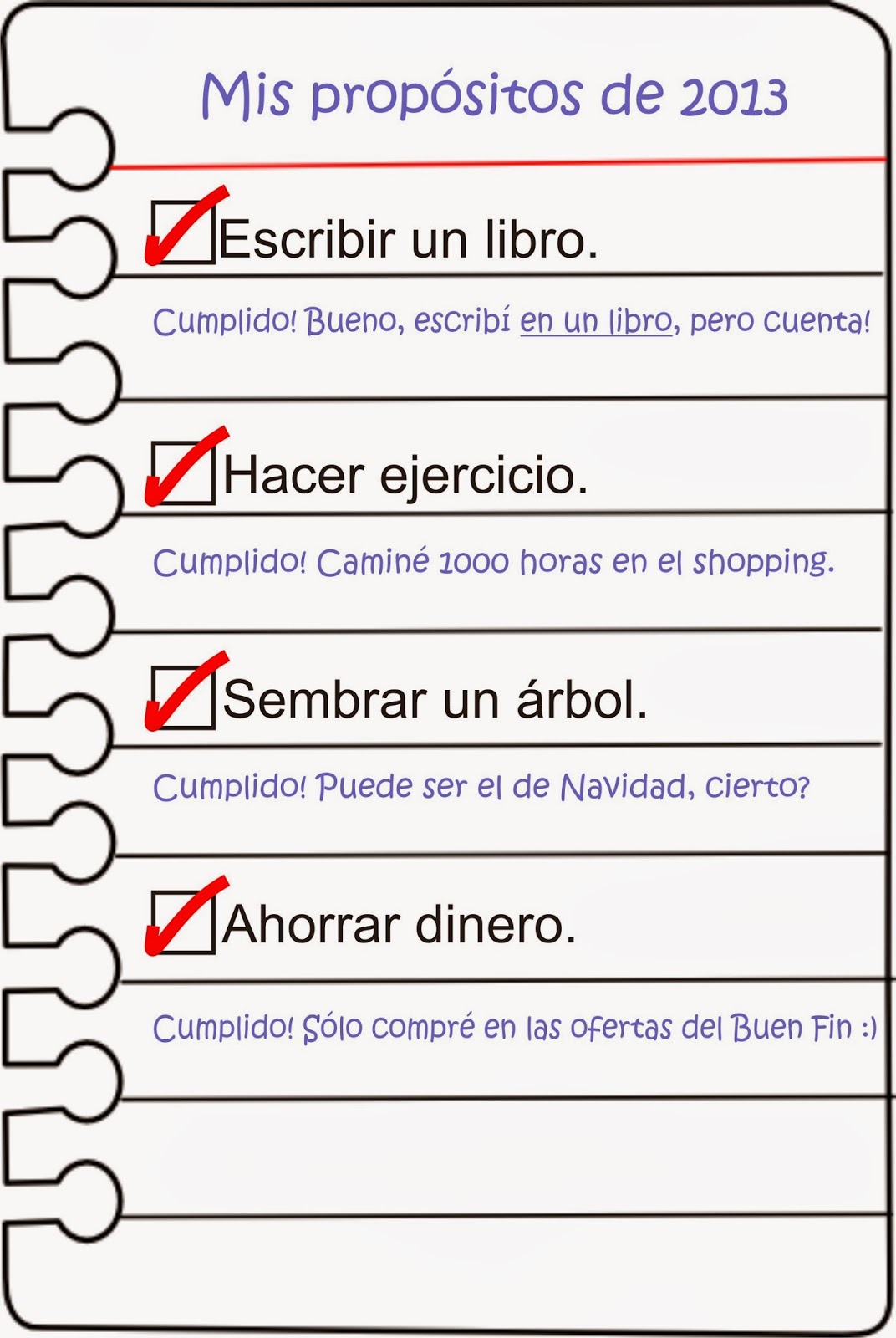 Propósitos de fin de año, bien definidos! - Los Versos y Reversos
