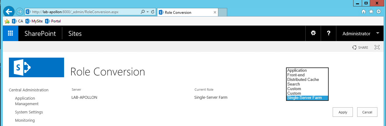 MinRole / Role Services in SharePoint 2016 IT Preview - Microsoft 365 Blog