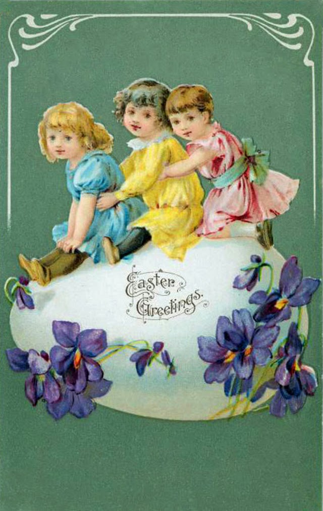 15 Colorful Vintage Easter Cards From the Early 20th Century ~ Vintage Everyday