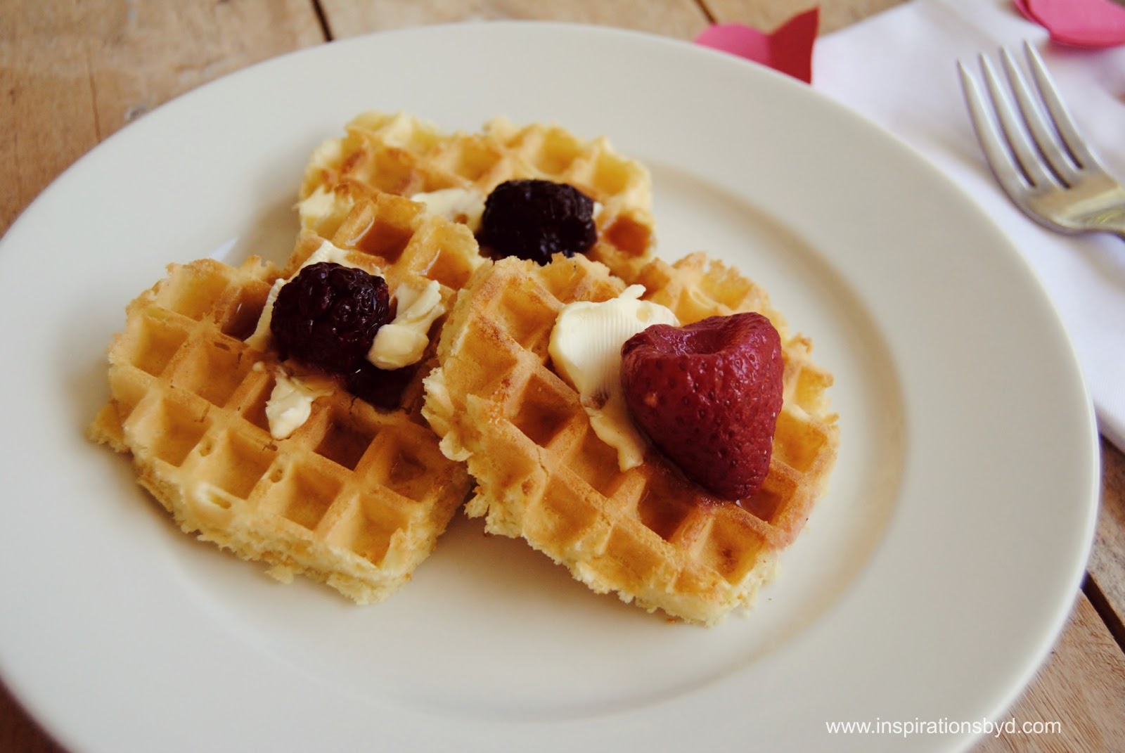 Inspirations by D: Heart Shaped Waffles