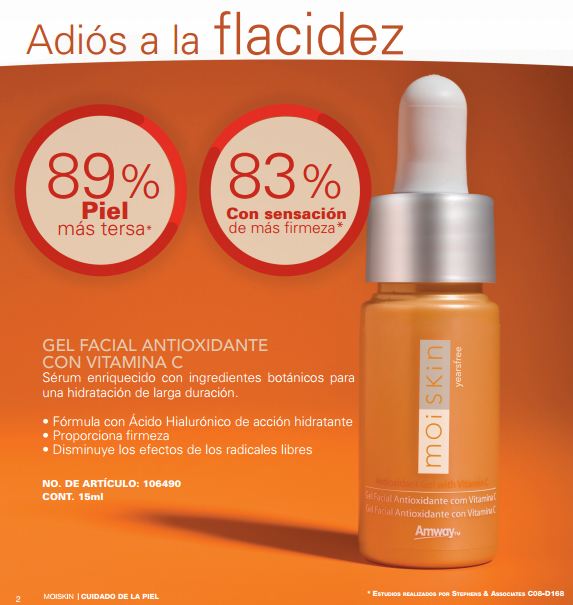 Amway activa tu nutrición: Gel Facial Antioxidante con Vitamina C Amway activa tu nutrición: Gel Facial Antioxidante con Vitamina C