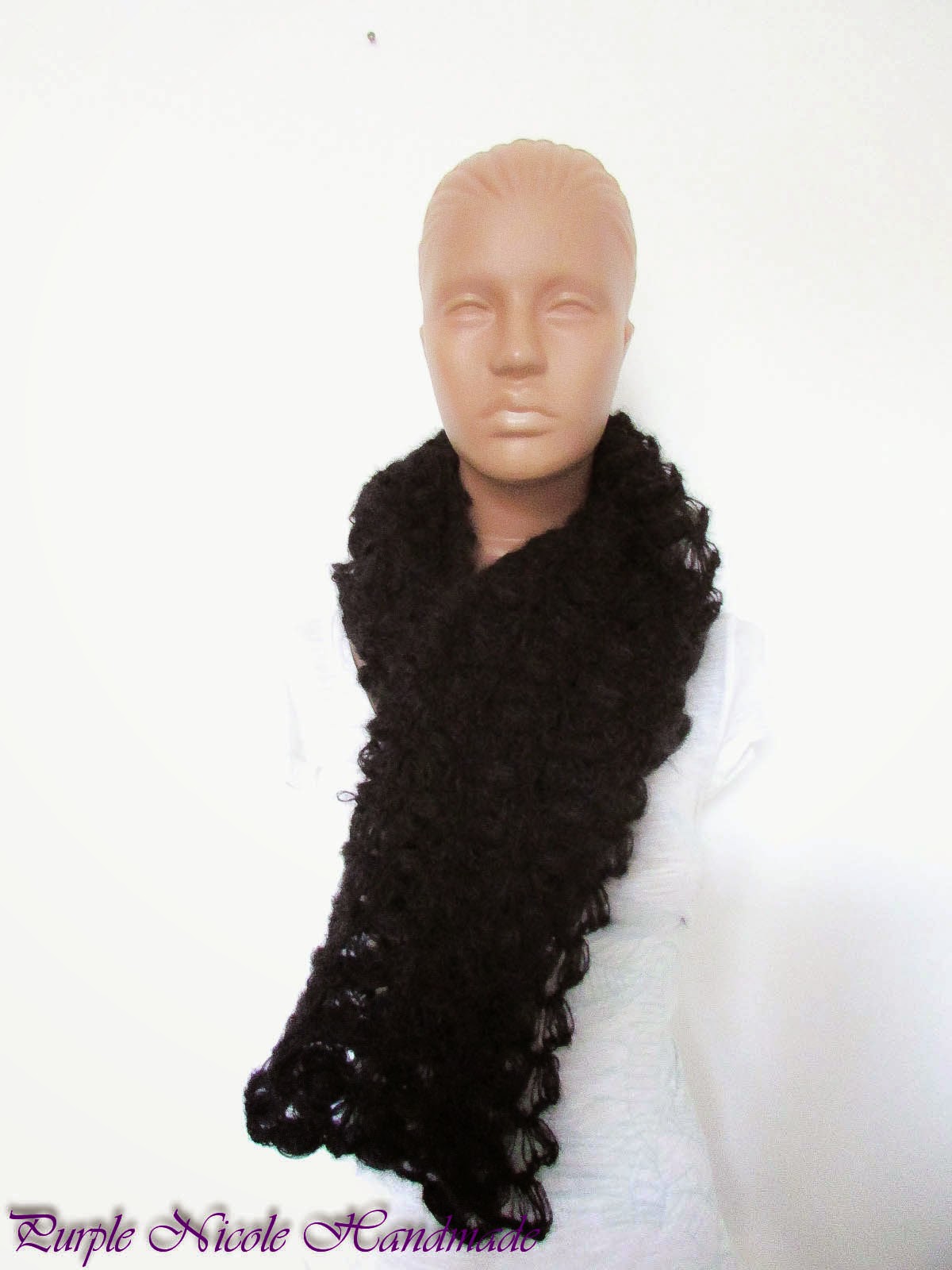 Purple Nicole`s Handmade: Fulare / Saluri crosetate din fir mohair