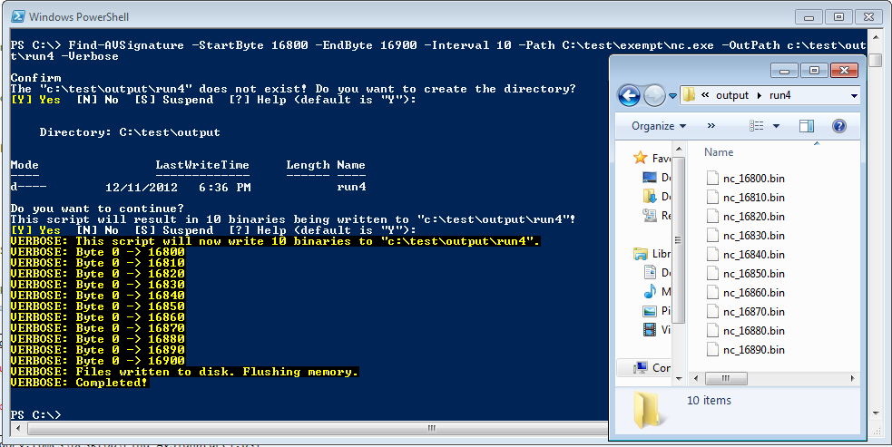 obscuresec: Finding Simple AV Signatures with PowerShell