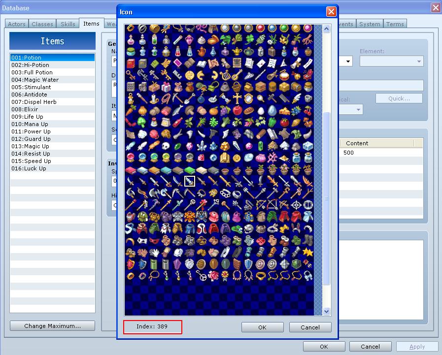 Script thêm Icon trong Menu ~ RPG Maker VX Ace Việt Nam