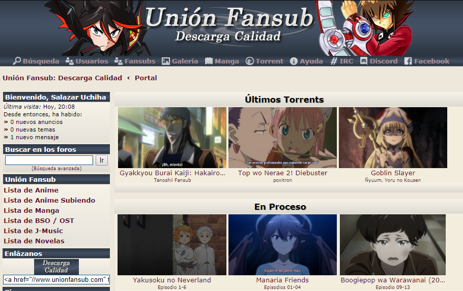 AnimeXpert : Recomendado de la Semana: Foro Unión Fansub