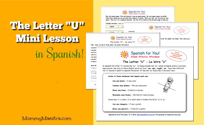 Mommy Maestra: Free Download: The Letter "U"