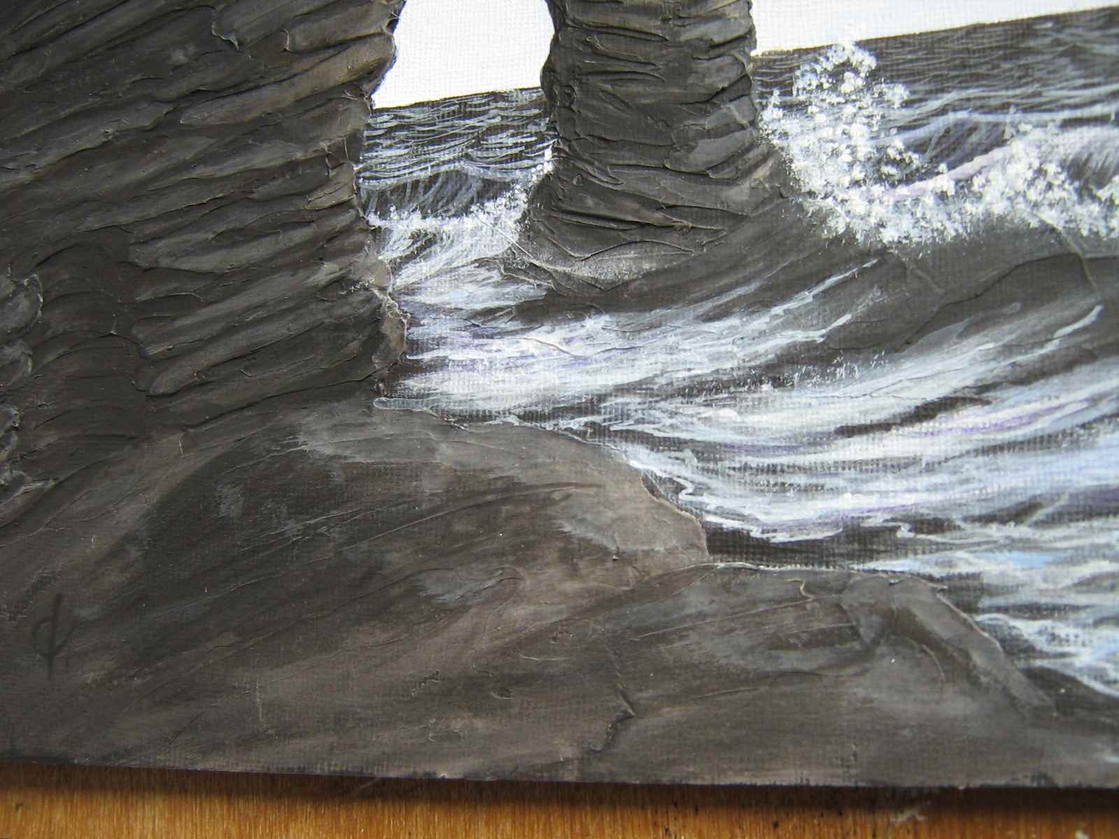 The Acrylic Painting Course Blog: Painting Technique - Texture Paste Tip